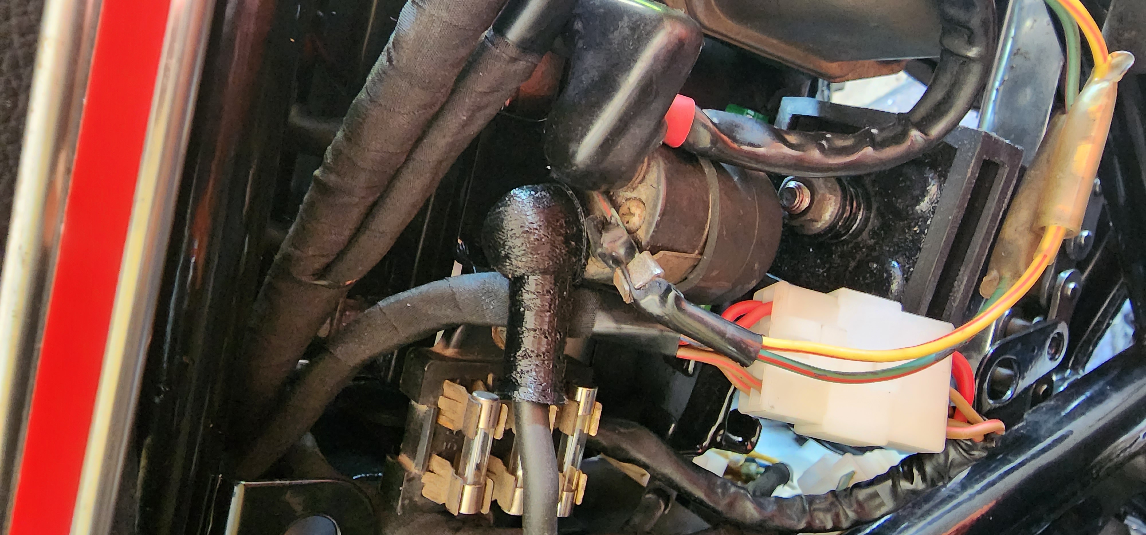 Rubber boot for motorcycle starter solenoid by Michael Bourke ...