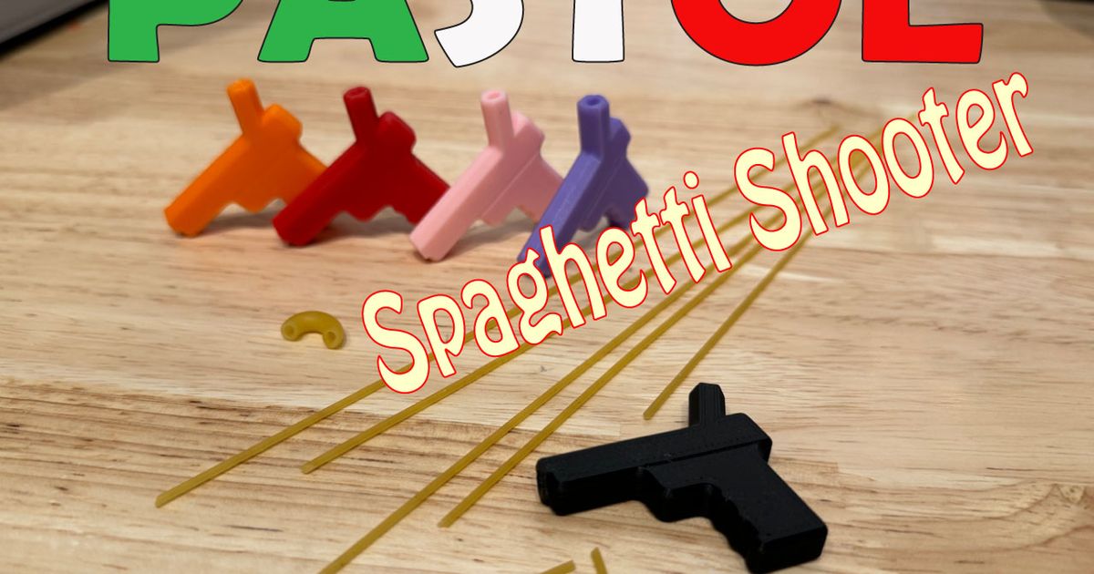 PASTOL - Spaghetti Shooter - Pasta Gun by HiroKoisoRacing | Download ...