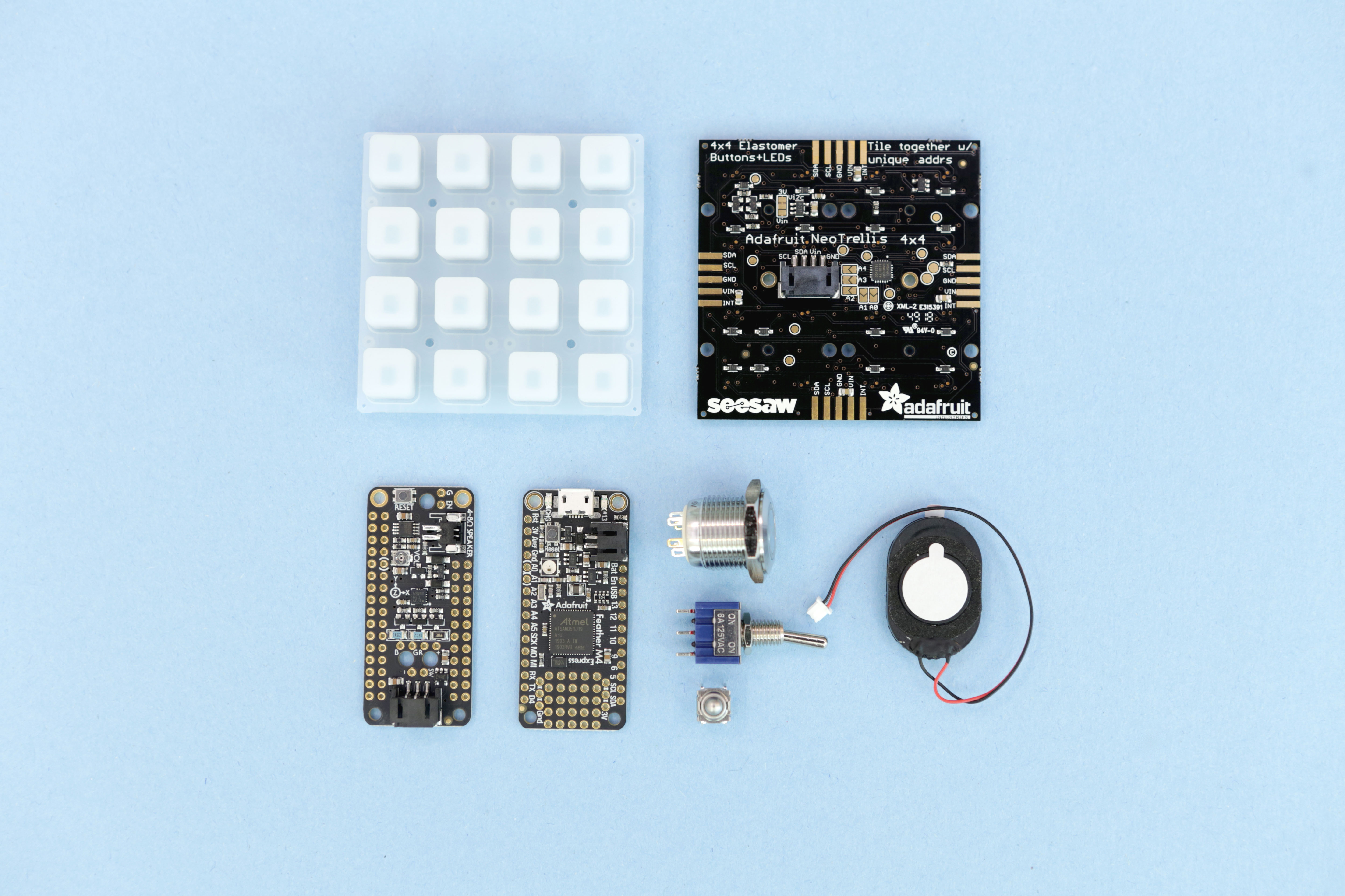 NeoTrellis Sound Board by Adafruit | Download free STL model ...