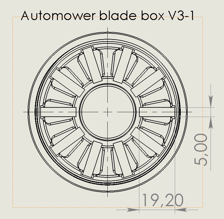 Case for storage of blades of a lawn mower automover 430x by Egorka555 ...