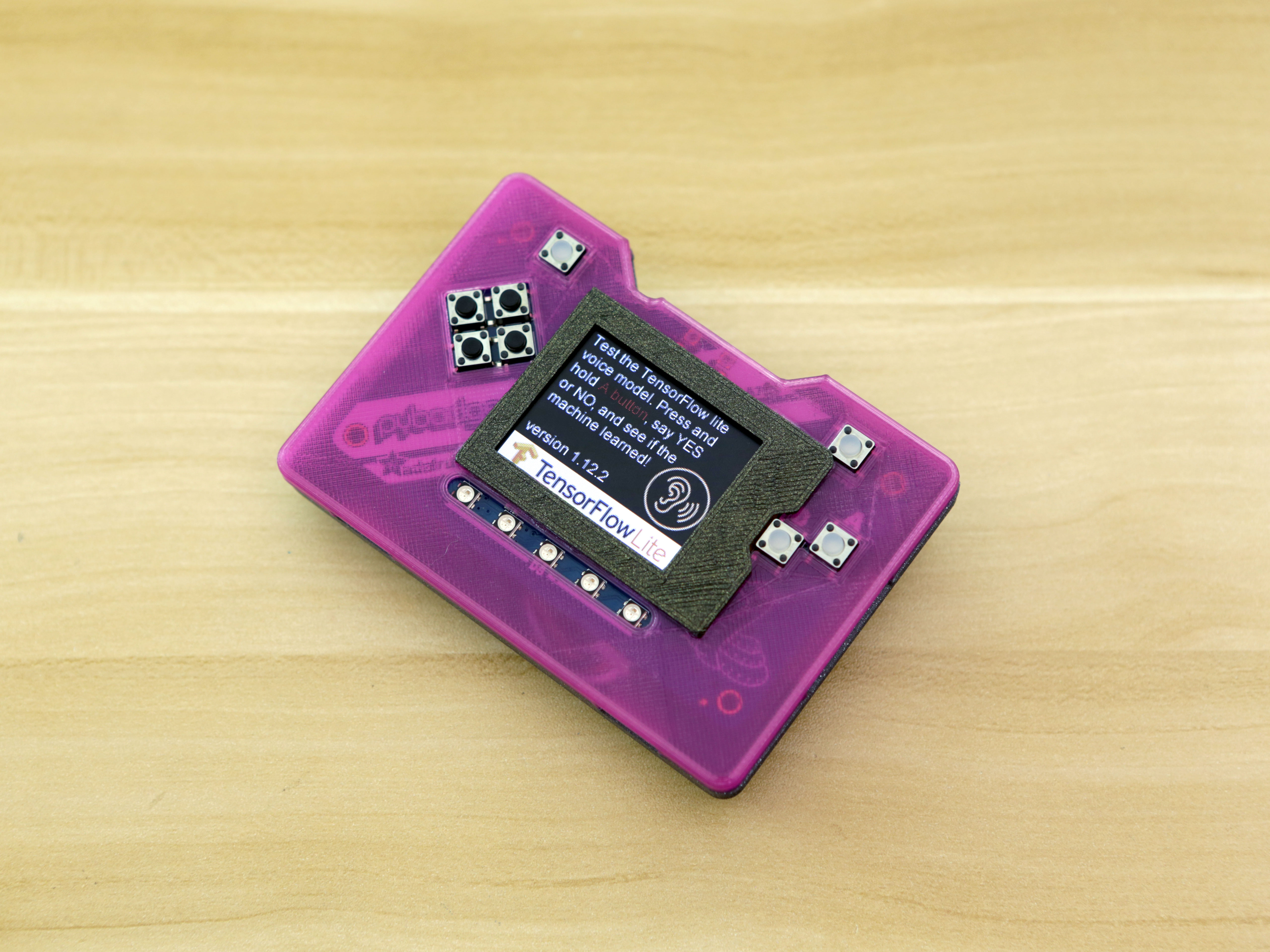 PyBadge Case with Flip Out Mic (TensorFlow Lite Kit) by Adafruit ...