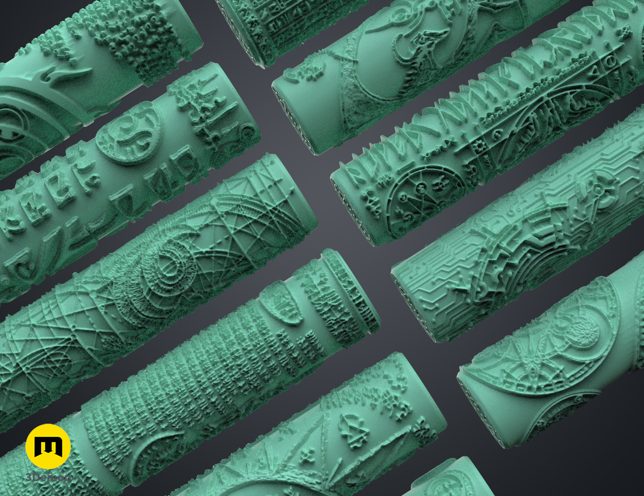 DnD terrain rollers – Symbols by 3Demon's Texture Rollers | Printables ...