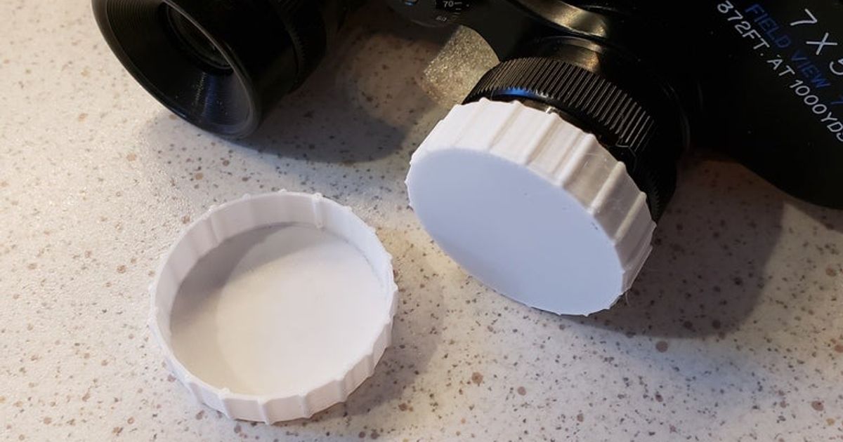 Parameterized lens cap by JohnN | Download free STL model | Printables.com