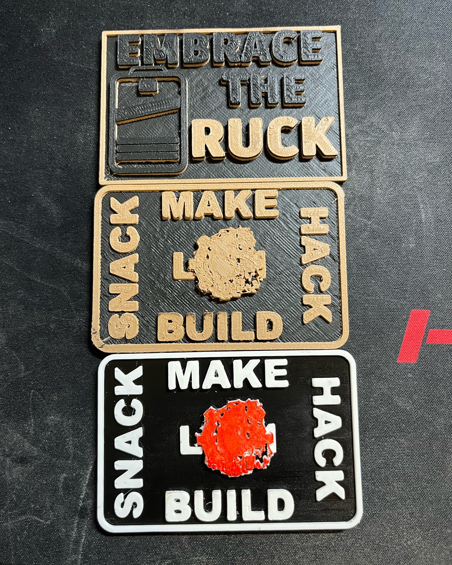 GORUCK patch Embrace the Ruck 2"x3" by Pawliemorph | Download free STL model | Printables.com
