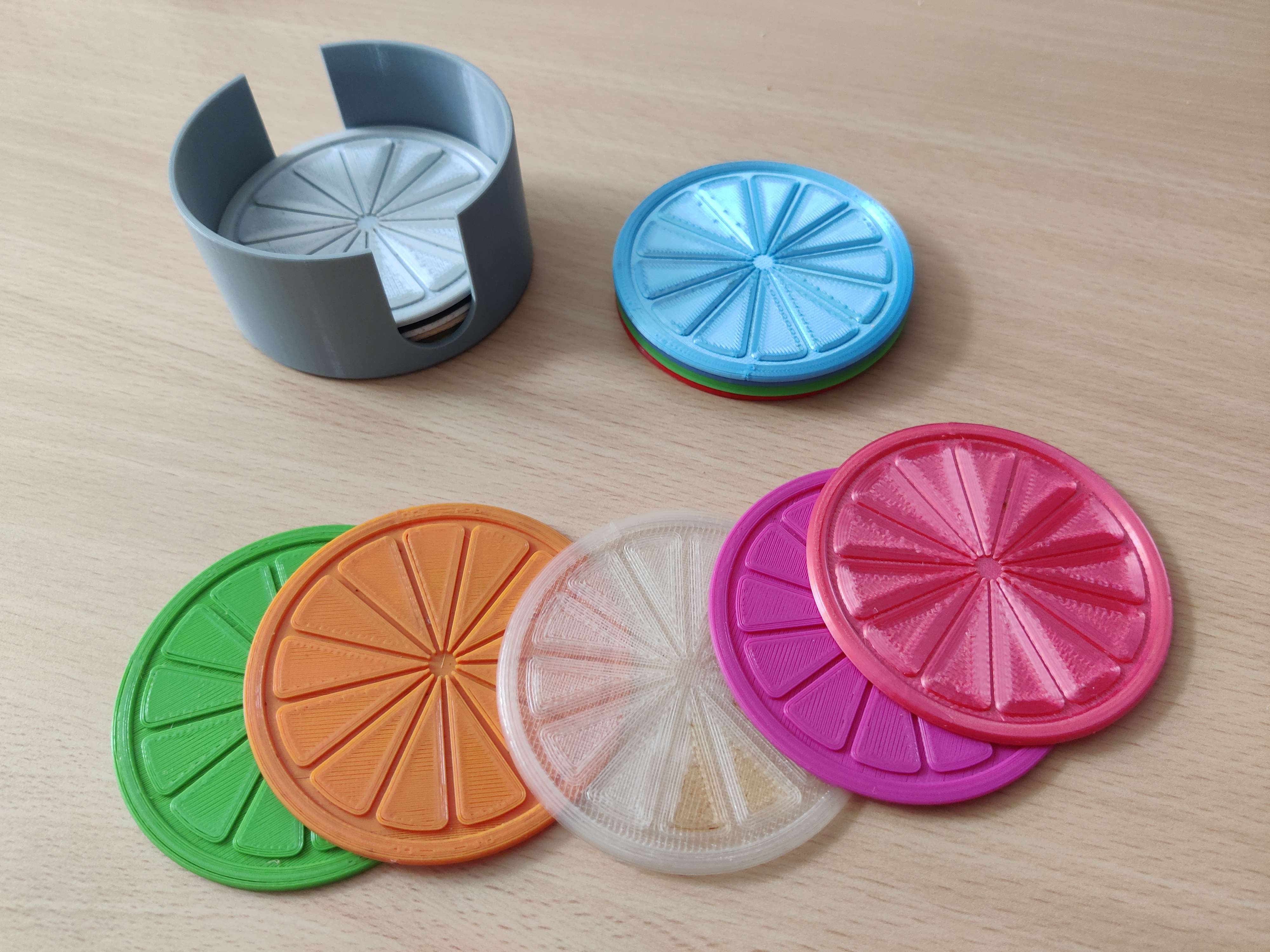 Orange coasters by Jan Pleterski | Download free STL model | Printables.com