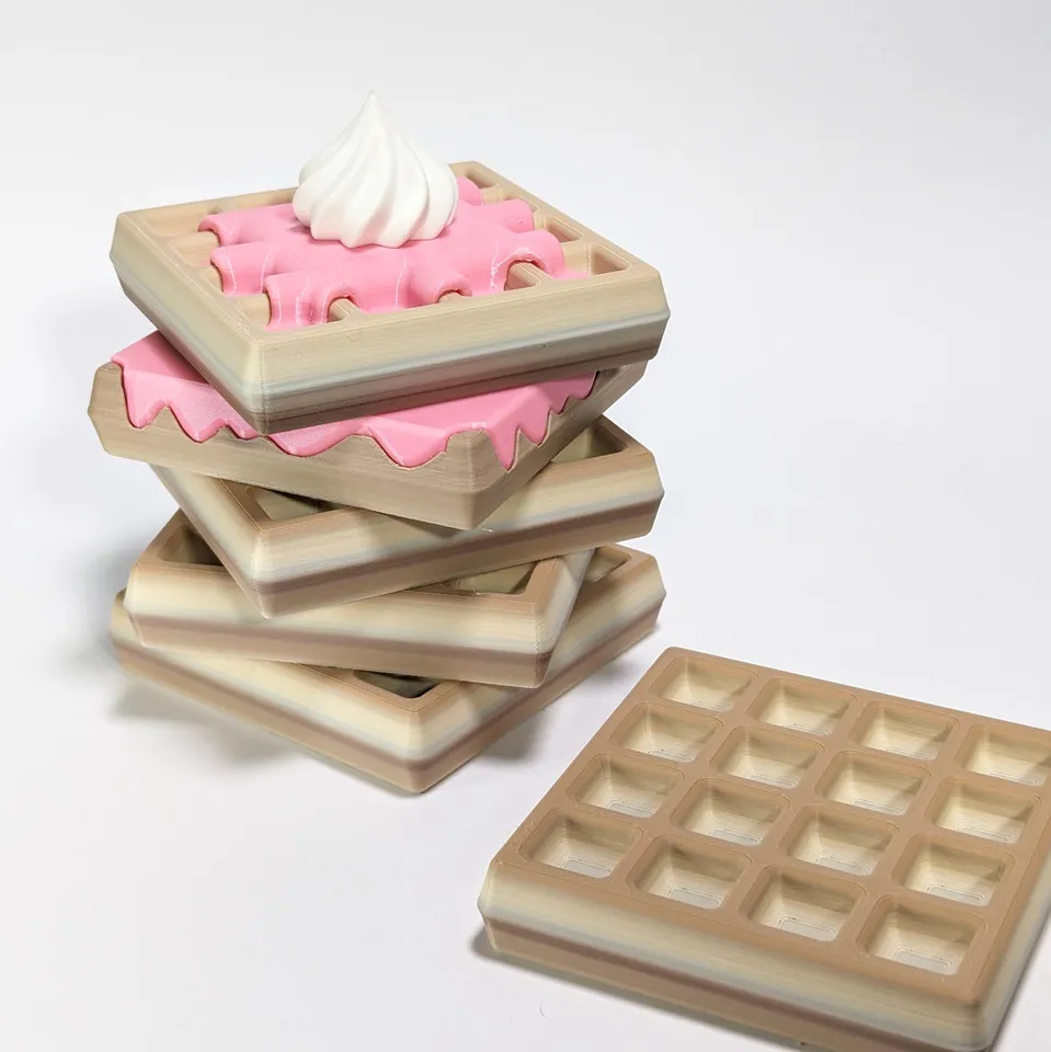 Waffle Stack Box by Clockspring | Download free STL model | Printables.com
