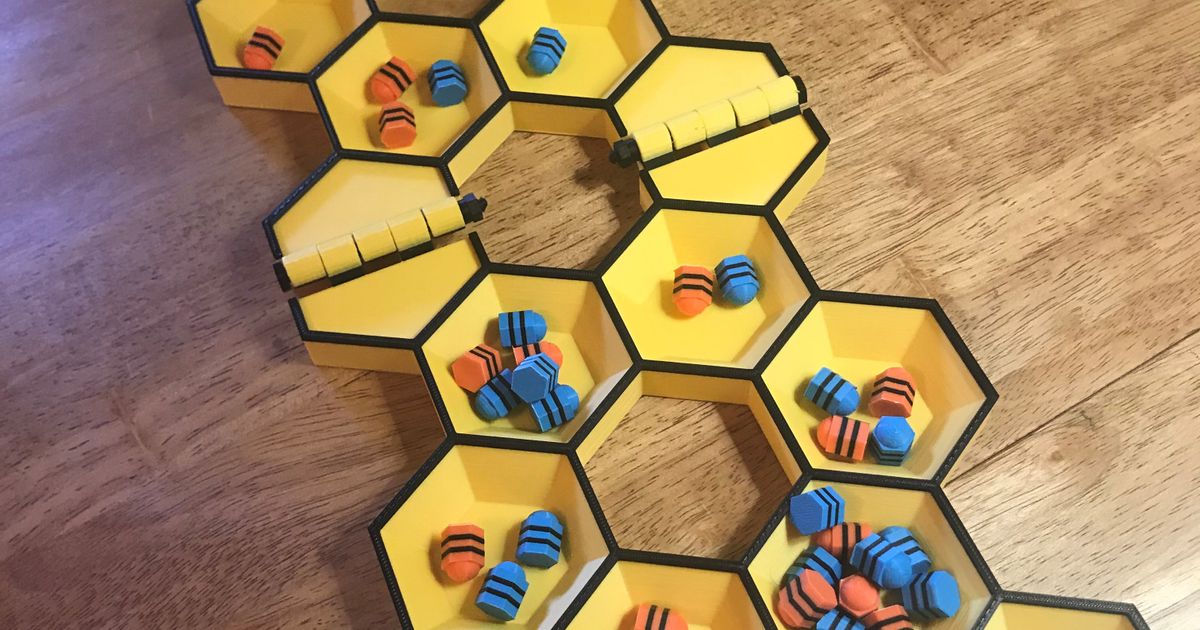 Busy Bee Board Game by actualSIZE | Download free STL model ...