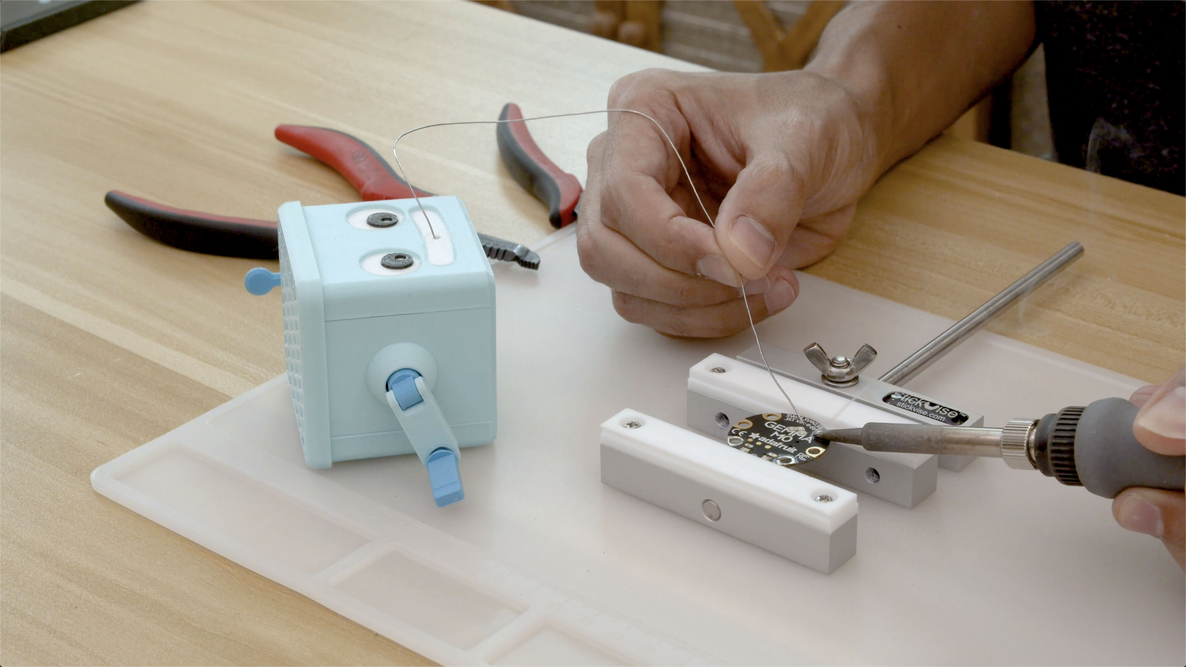 Hand Crank Solder Dispenser by Adafruit | Download free STL model ...
