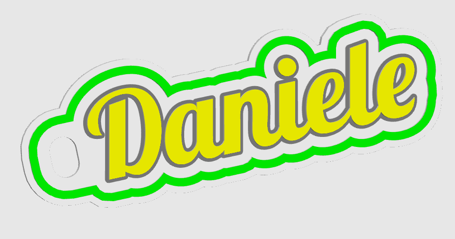 Keychain Daniele by Dukone.dev | Download free STL model | Printables.com