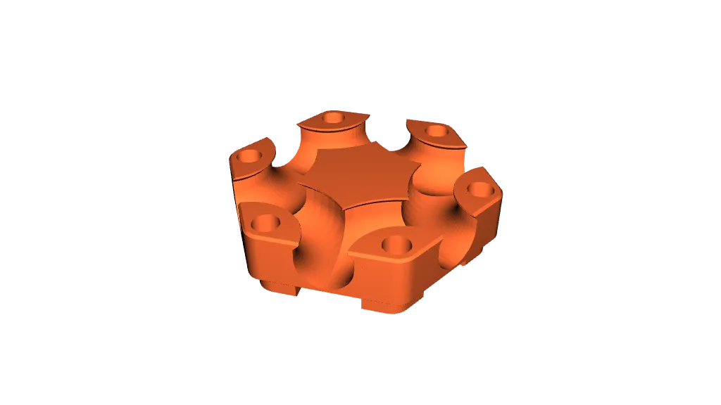 Hextraction tile around the center by Bgpiper | Download free STL model ...