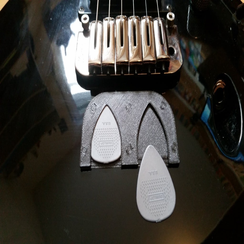 Double Plectrum-Holder for Guitar by Stadtpirat | Download free STL ...
