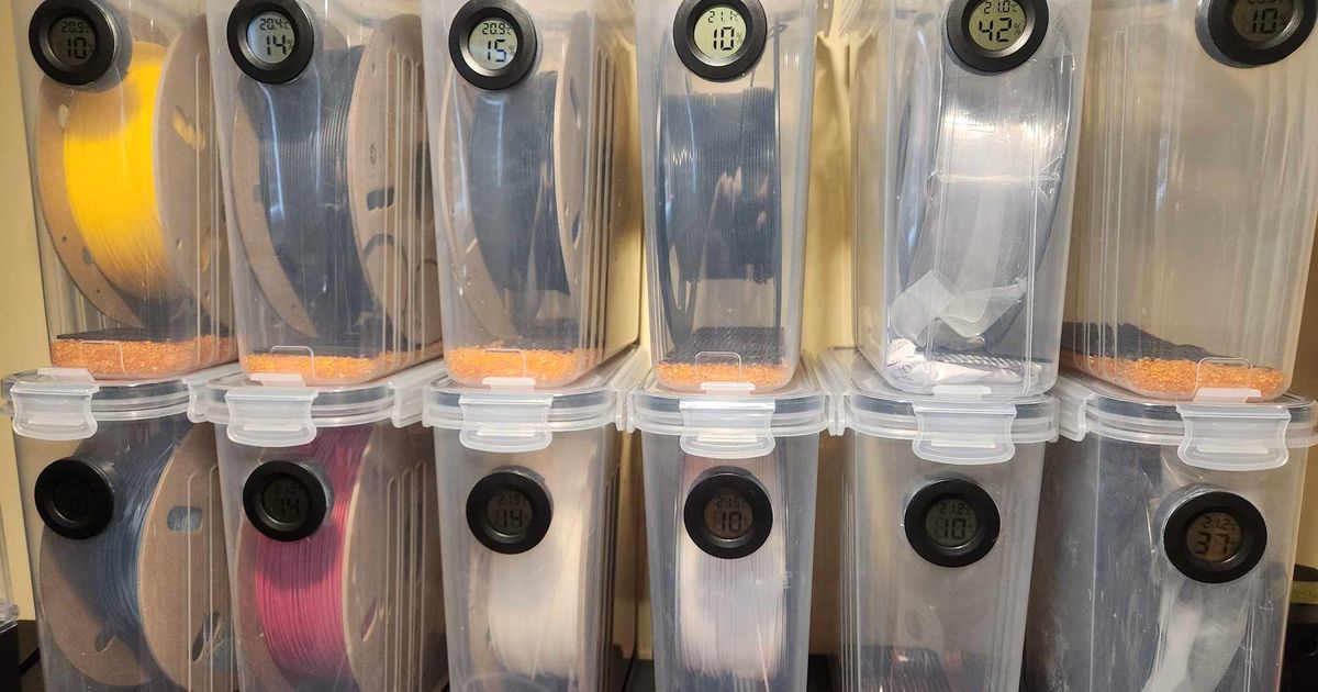 Filament Storage Container by Austin | Download free STL model ...