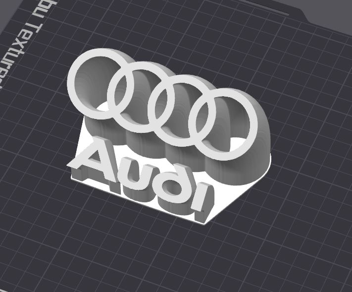 Extruded Audi Logo by michele MM3D | Download free STL model ...
