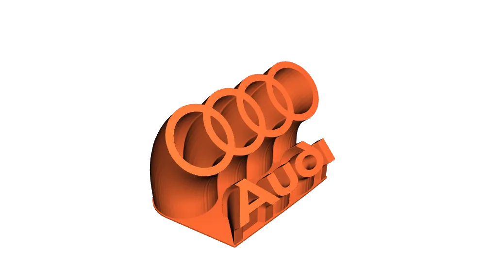3d Audi Logo Audi 3D Badge On Red #1 T Shirt By Serge Averbukh