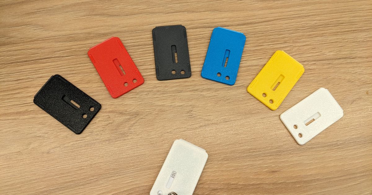 Key chain RF id tag case by tearandfix | Download free STL model ...