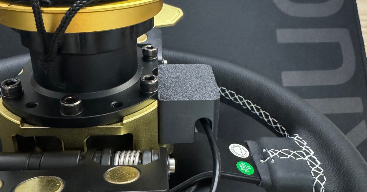 Fanatec Podium Hub cable protector by GdeGalleta | Download free STL ...