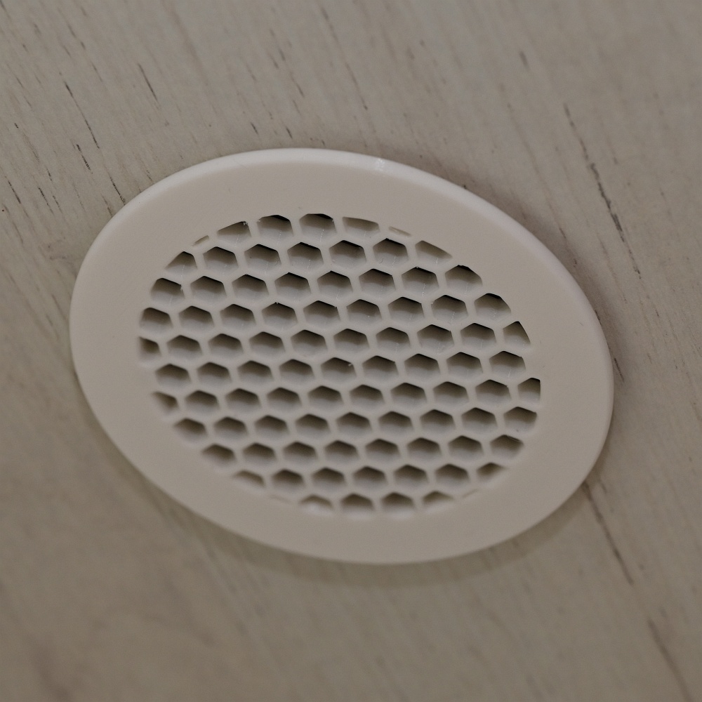 Ventilation grid 60mm with hexagon pattern by DanKom | Download free ...