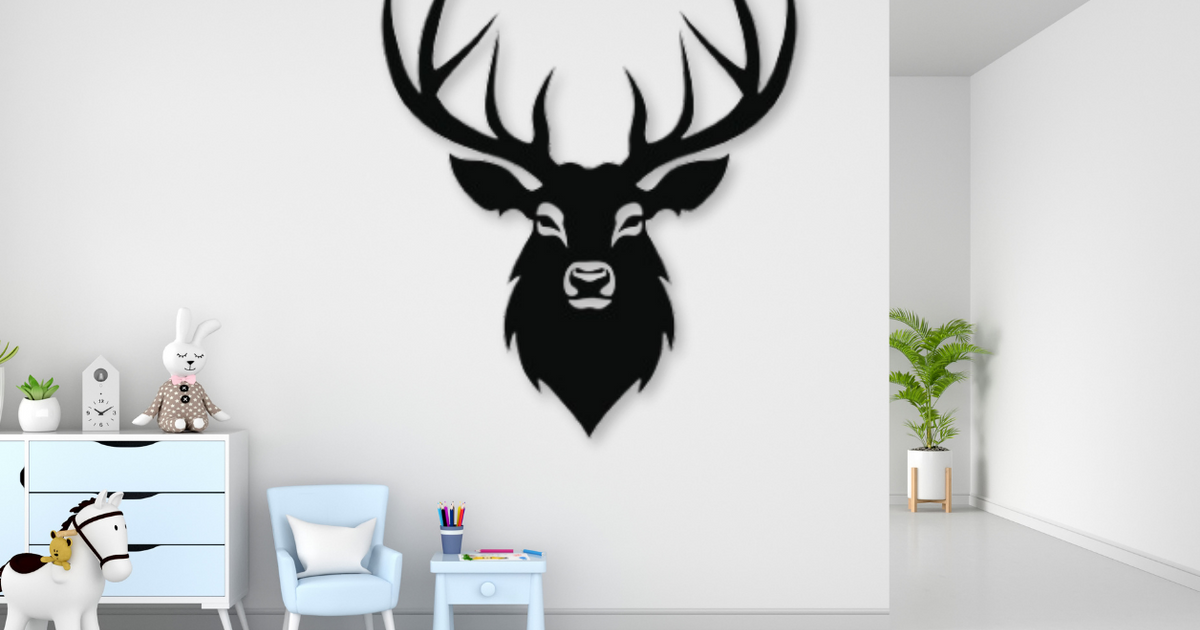 Deer 2D Wall Sculpture by Kahraman | Download free STL model ...