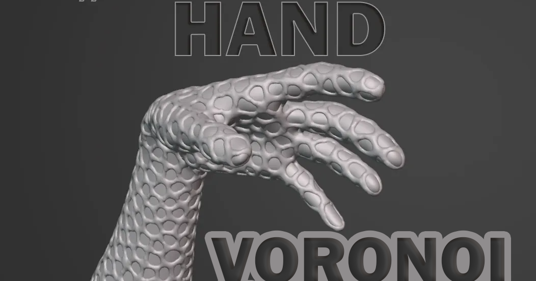 Voronoi hand by mlodybuk | Download free STL model | Printables.com