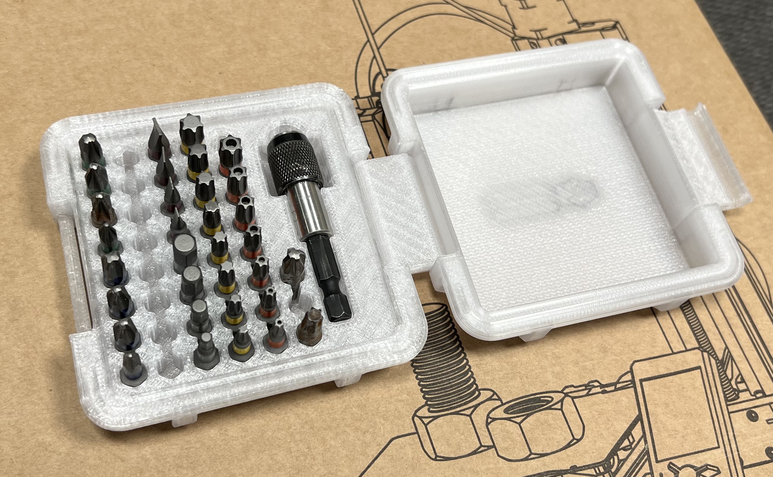 Screw Bit Box by koselja | Download free STL model | Printables.com