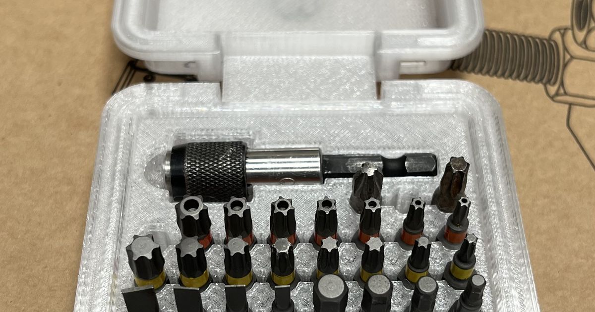 Screw Bit Box by koselja | Download free STL model | Printables.com