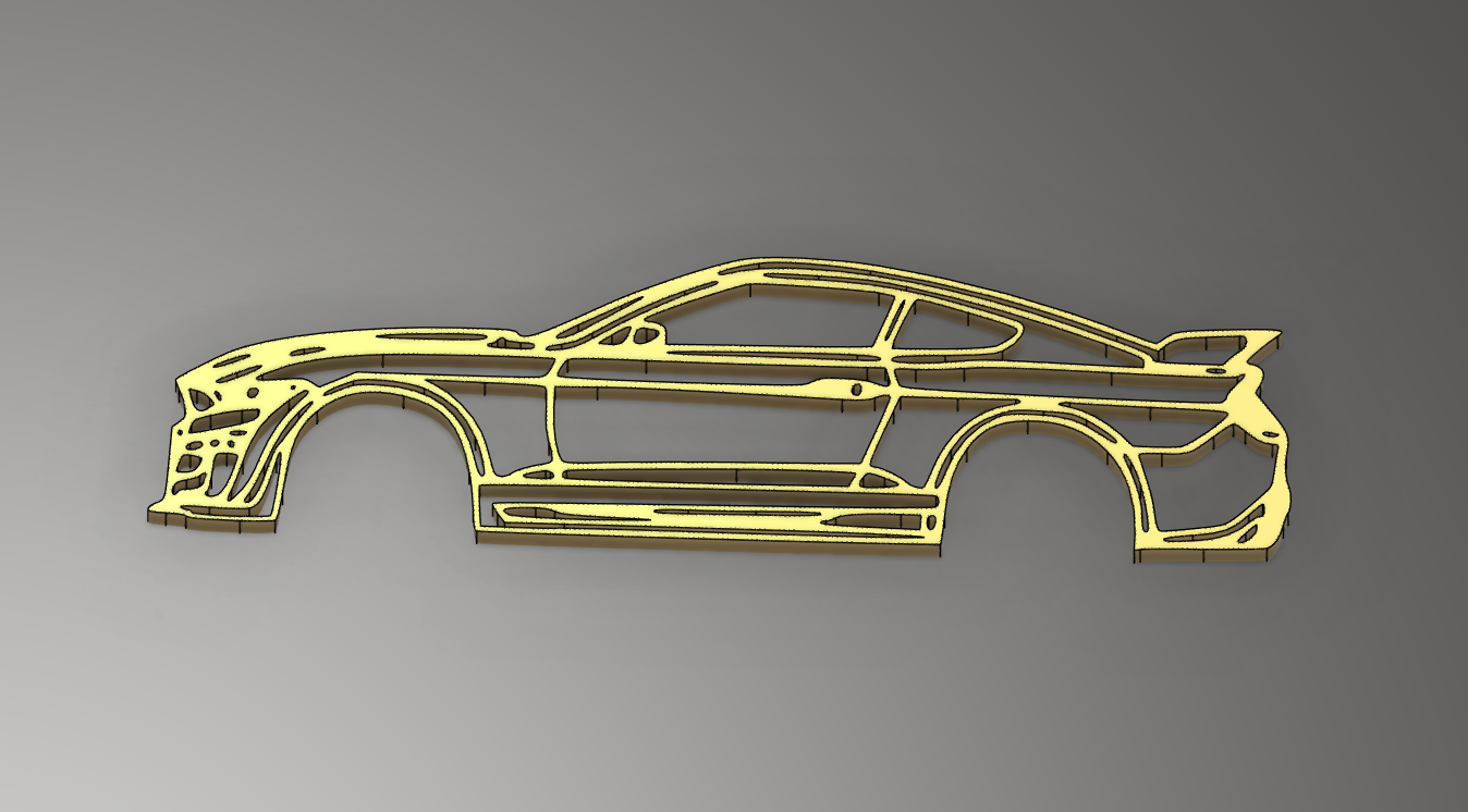 ford mustang shelby gt500 wall art by Ts3D | Download free STL model ...