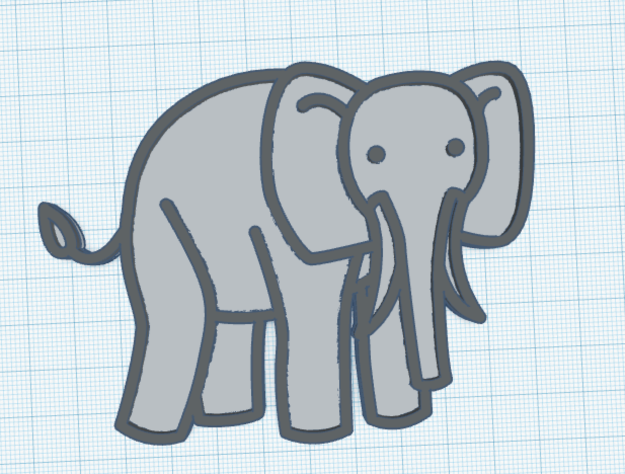 Elephant + Keychain by AnnoyMOUSE | Download free STL model ...