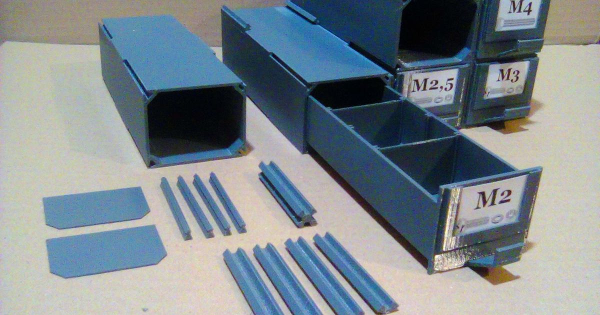 Modular small parts drawers by Jiří Šilhavík | Download free STL model ...