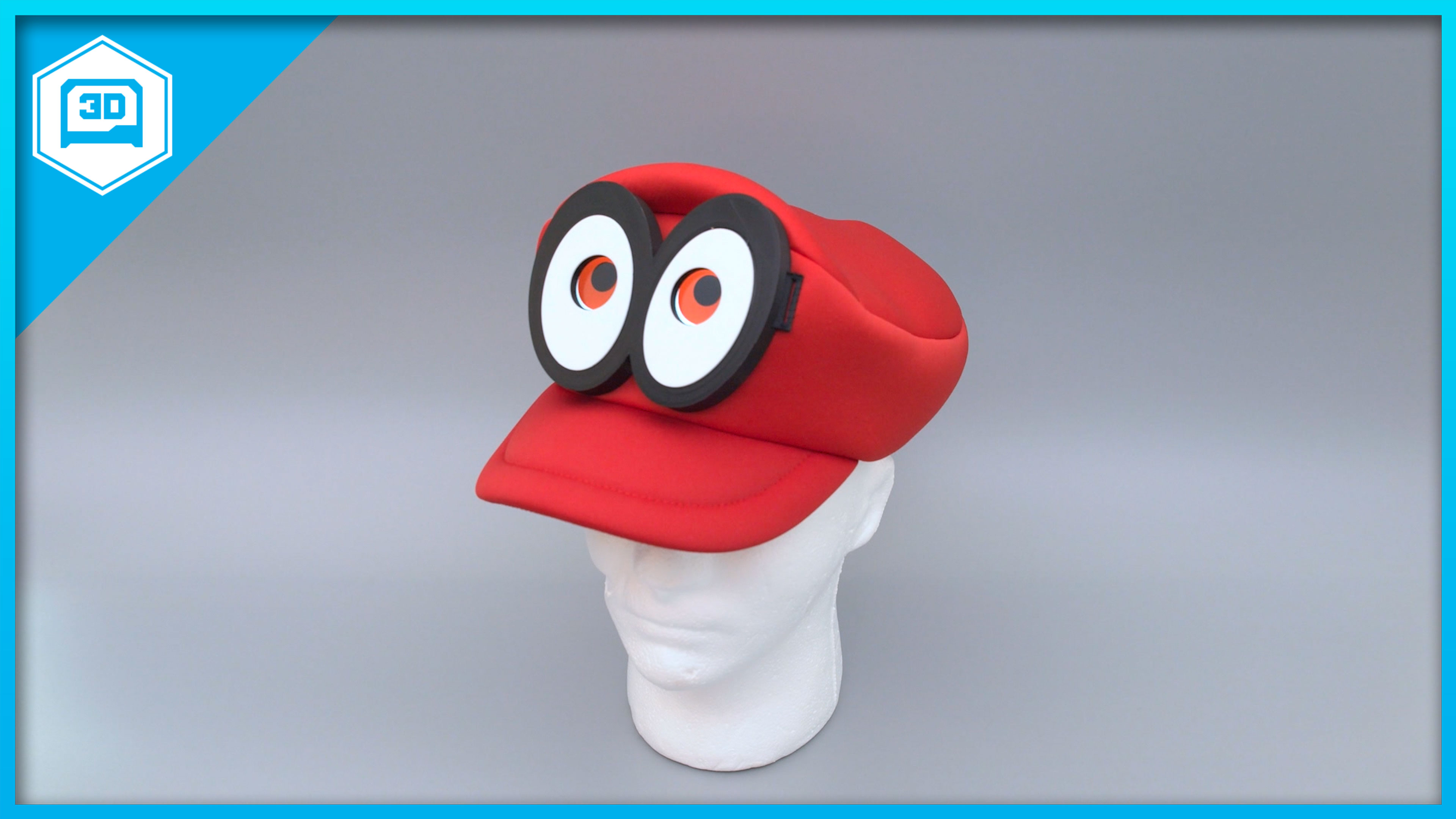 Mario Cappy Animated Eyes Hat by Adafruit | Download free STL model ...
