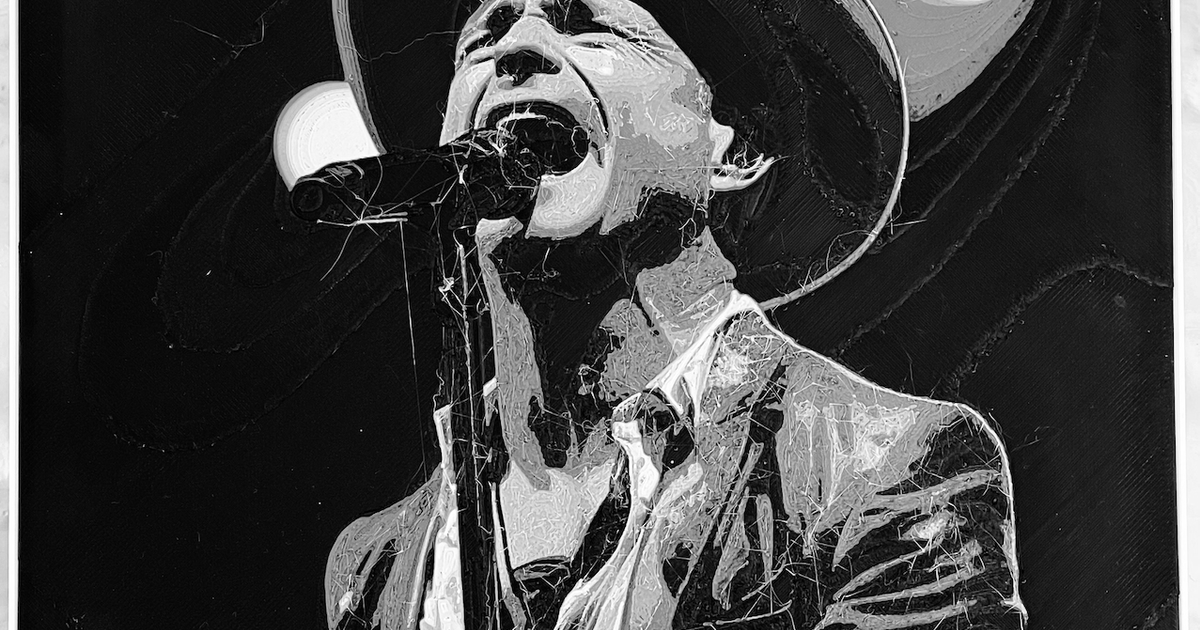 Gord Downey 3D Rock Series Wall Art por fusion360art | Tienda de Printables