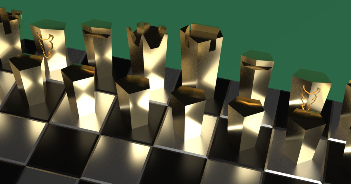 MODERN PENTAGONAL CHESS - KNIGHT by ienasly | Download free STL model ...