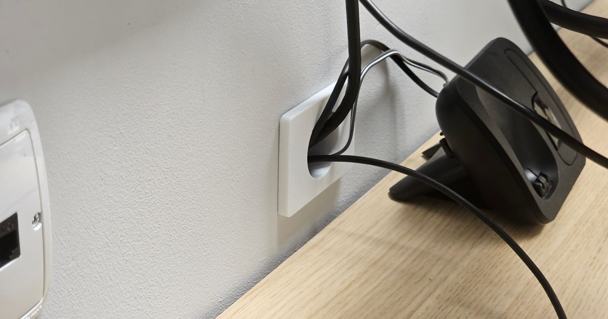 Cable entry in the wall. by jzmuda | Download free STL model ...