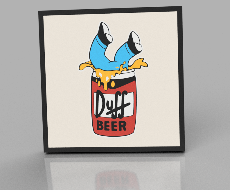 THE SIMPSON - DUFF BEER by Make3Design | Download free STL model ...