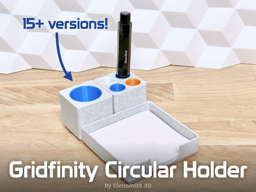 Gridfinity Circular Holder - Clean stand, ready to use by GlennovitS 3D | Download free STL ...