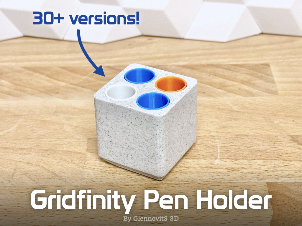 Gridfinity Pen Holder - Clean stand, ready to use by GlennovitS 3D | Download free STL model ...