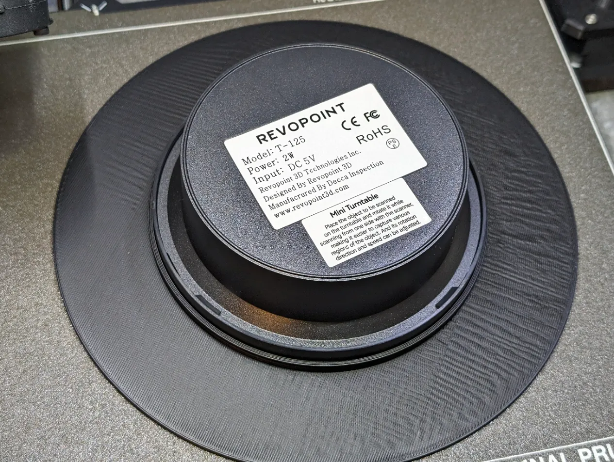 Revopoint Miraco Turntable adapter by Stevesgoodprints | Download free ...