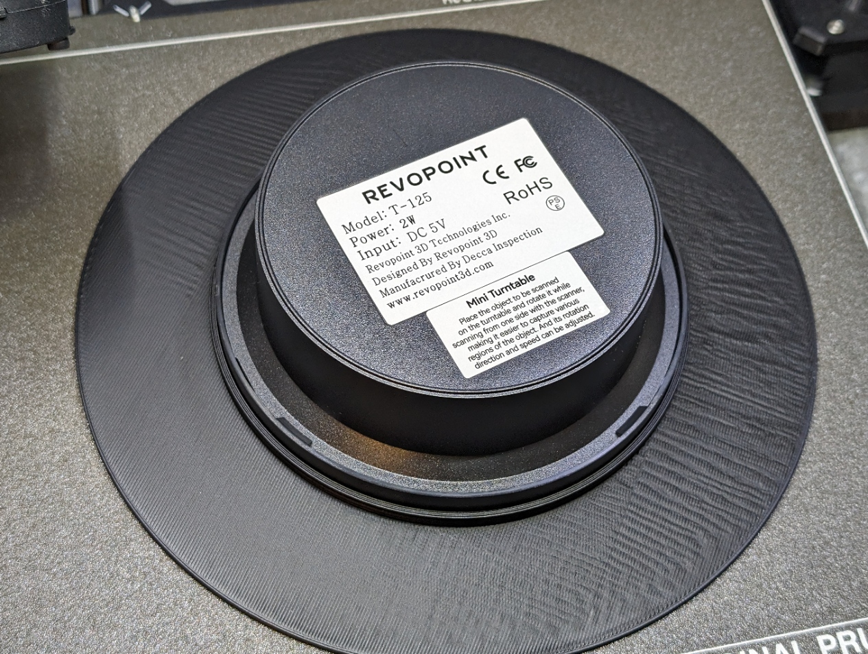 Revopoint Miraco Turntable adapter by Stevesgoodprints | Download free ...