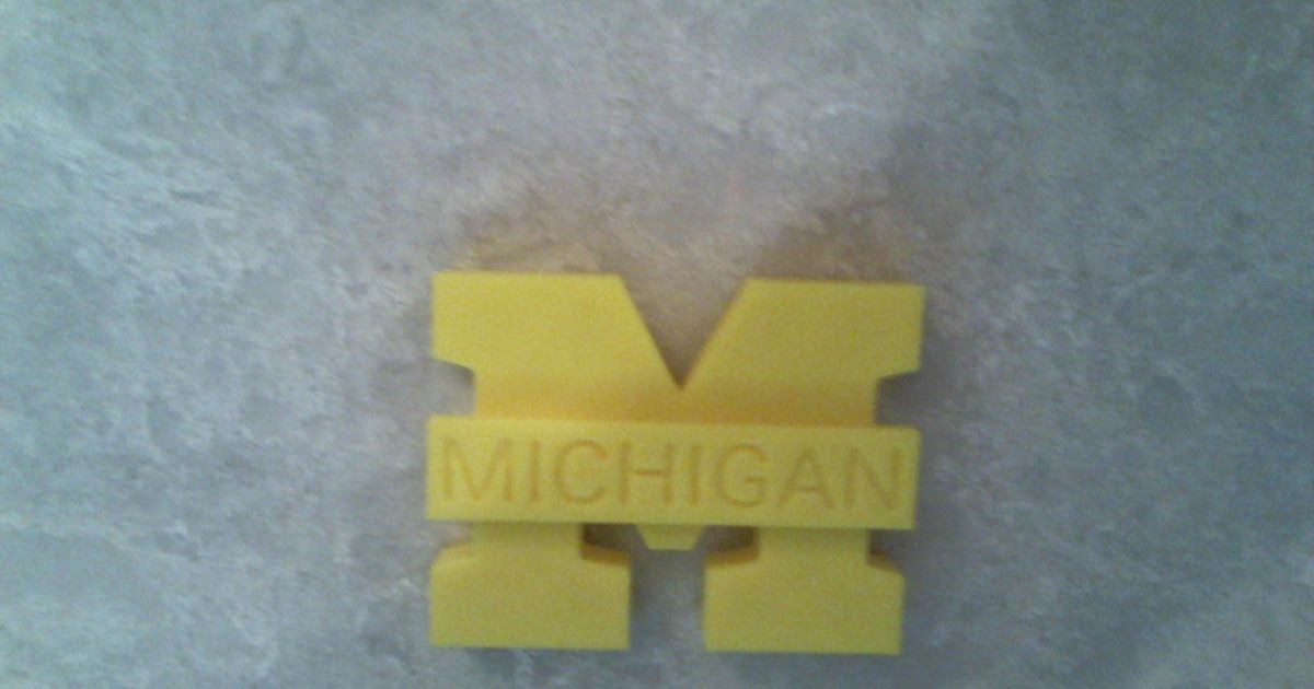 M with Michigan by Court Sern | Download free STL model | Printables.com