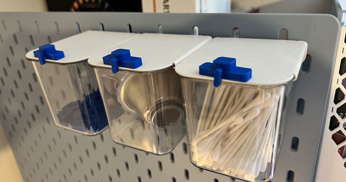 IKEA SKÅDIS Clear Container Stopper by gh8421 | Download free STL model ...