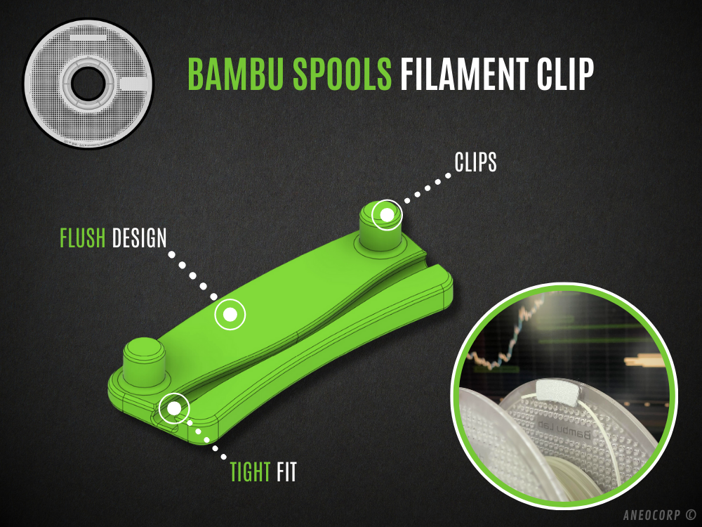 Bambu Spools Filament Clip by AneoPsy | Download free STL model ...