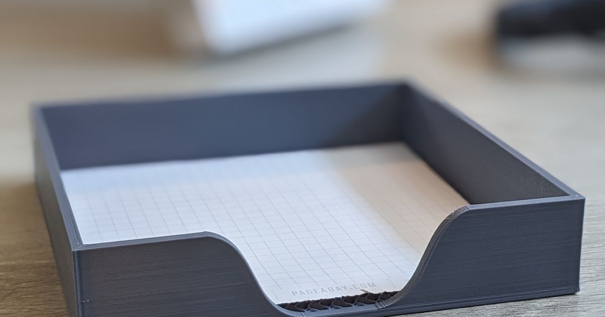 Note tray by Steph Campeau | Download free STL model | Printables.com
