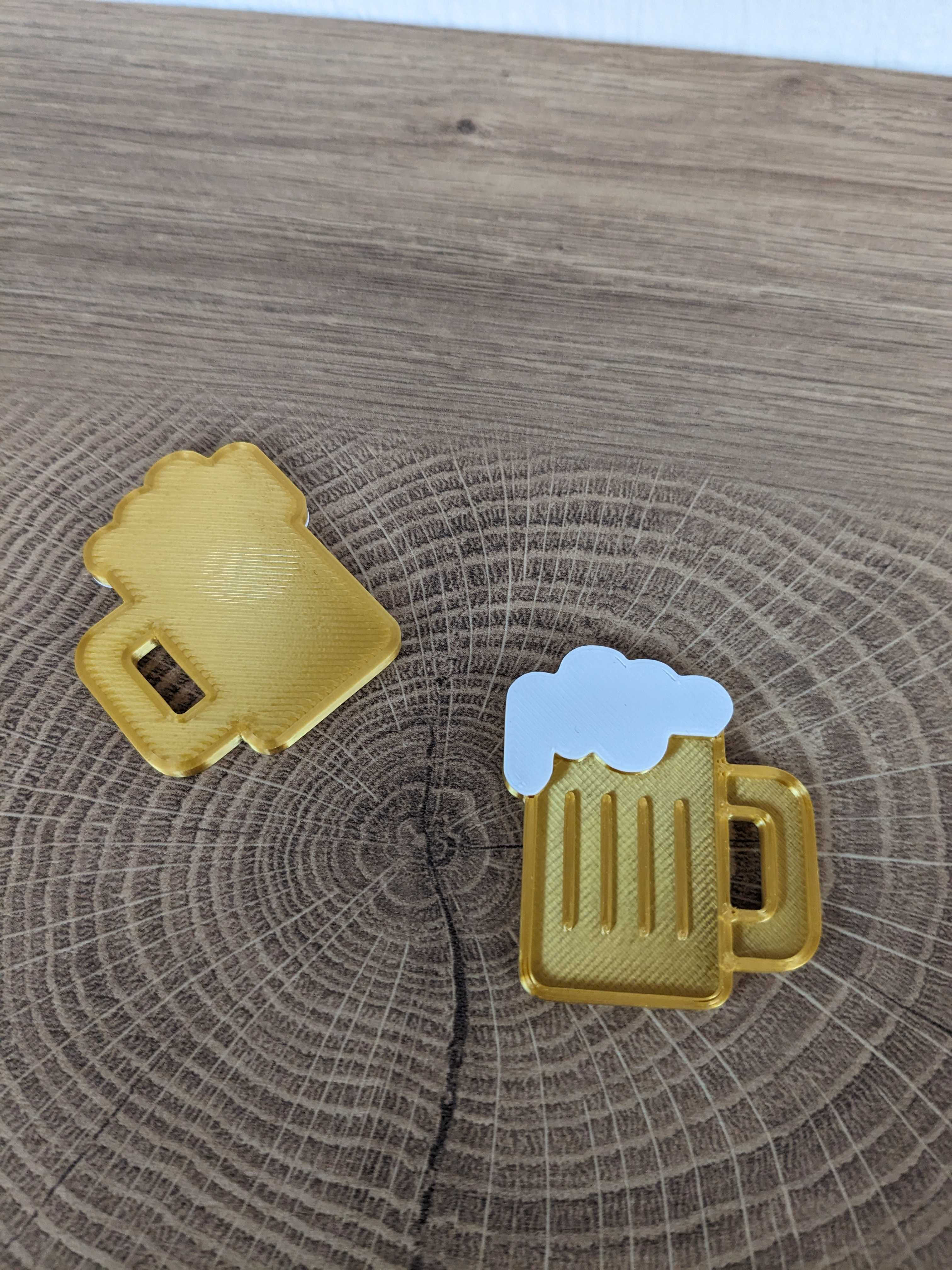 Beer&Code Mini Button Keychain by InnRaum³ / Makerspace Ried | Download ...
