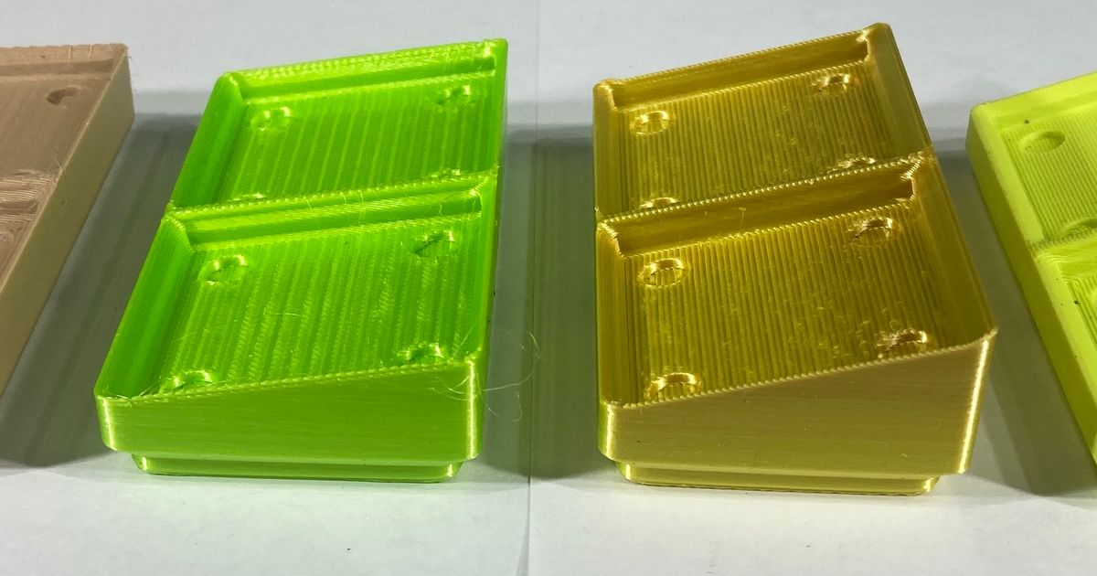 Gridfinity 1x2 Low Riser Angled Base Extenders by hoco | Download free ...