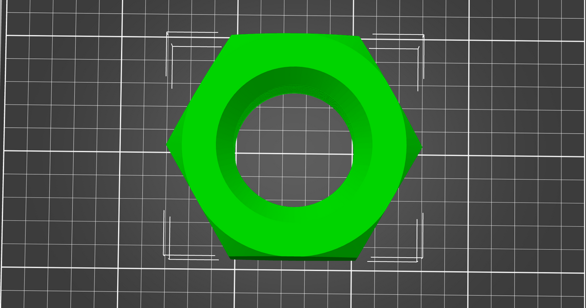Hex Nut by C.Casquatch | Download free STL model | Printables.com