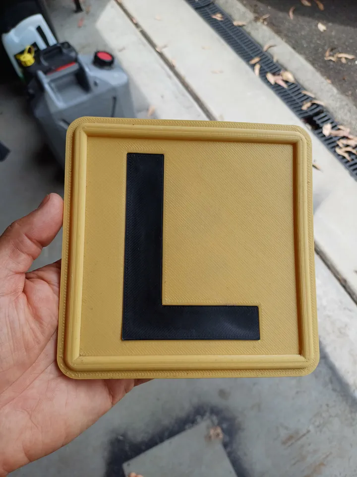 Australian learner plate by Eric Coelho | Download free STL model ...