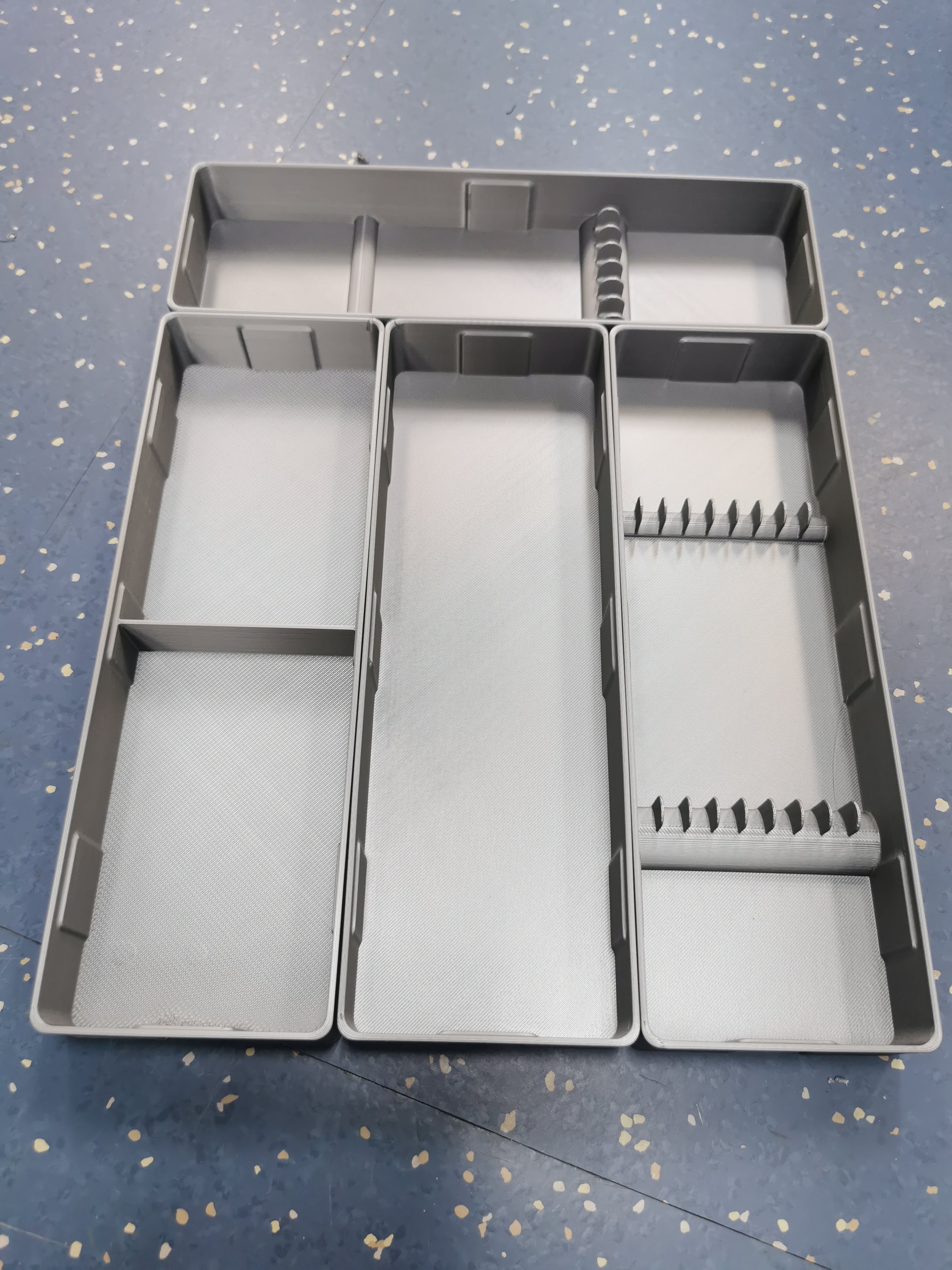 Modular kitchen drawer organizing boxes by Brekkis | Download free STL ...