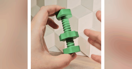 Print in Place Fidget - Infinity Bolt von CDoucet | Kostenloses STL ...