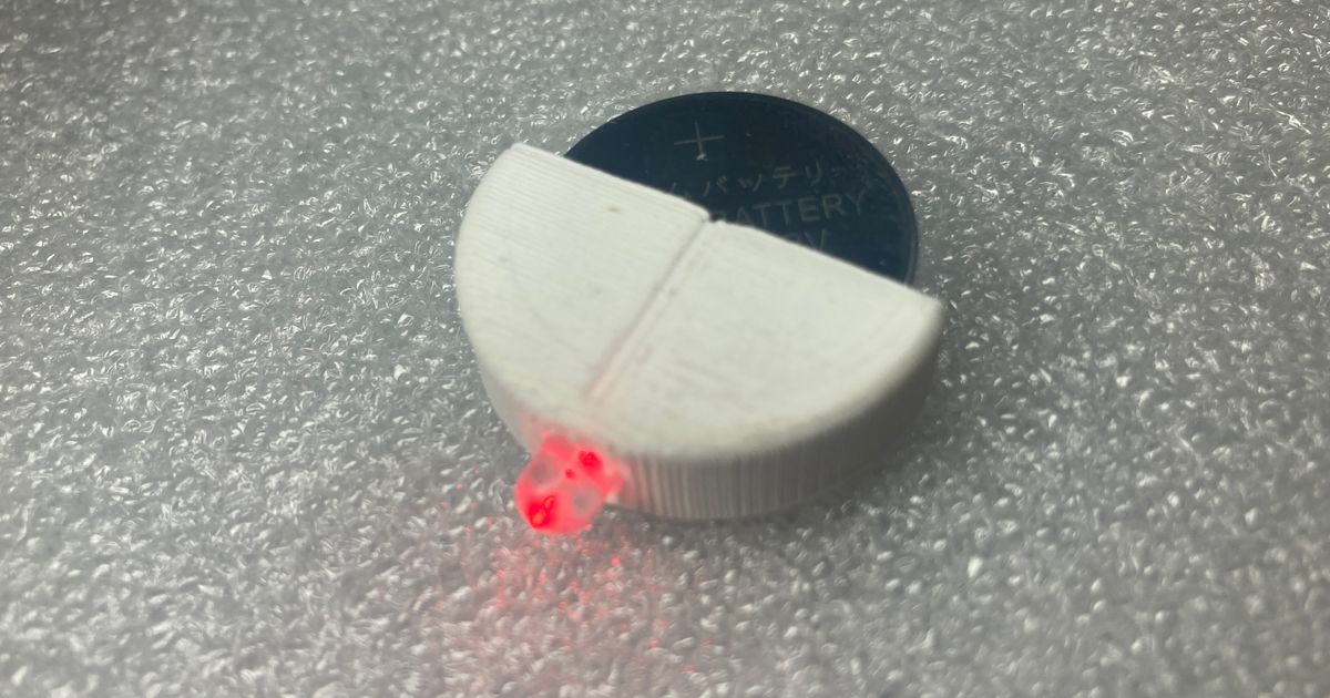 Simplest cr2450 LED Light by hausenfefr | Download free STL model ...