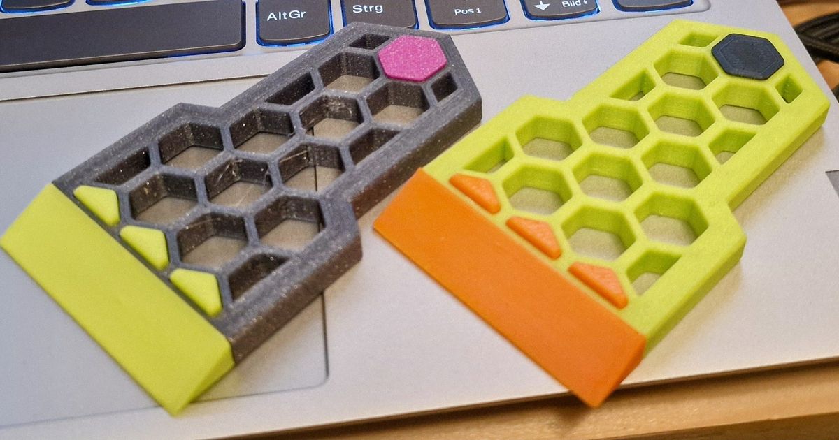 Hex-Button für HexScraper MINI w/Replaceable Blade (Fusion 360 .f3d) by ...