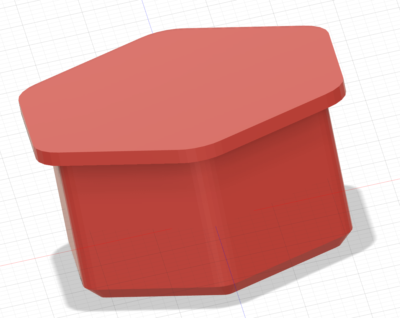 Hex-Button für HexScraper MINI w/Replaceable Blade (Fusion 360 .f3d) by ...